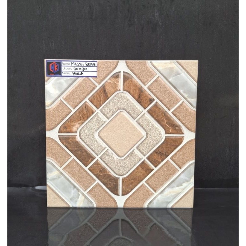 Jual KERAMIK LANTAI 30X30 MAJOLI BEIGE | Shopee Indonesia