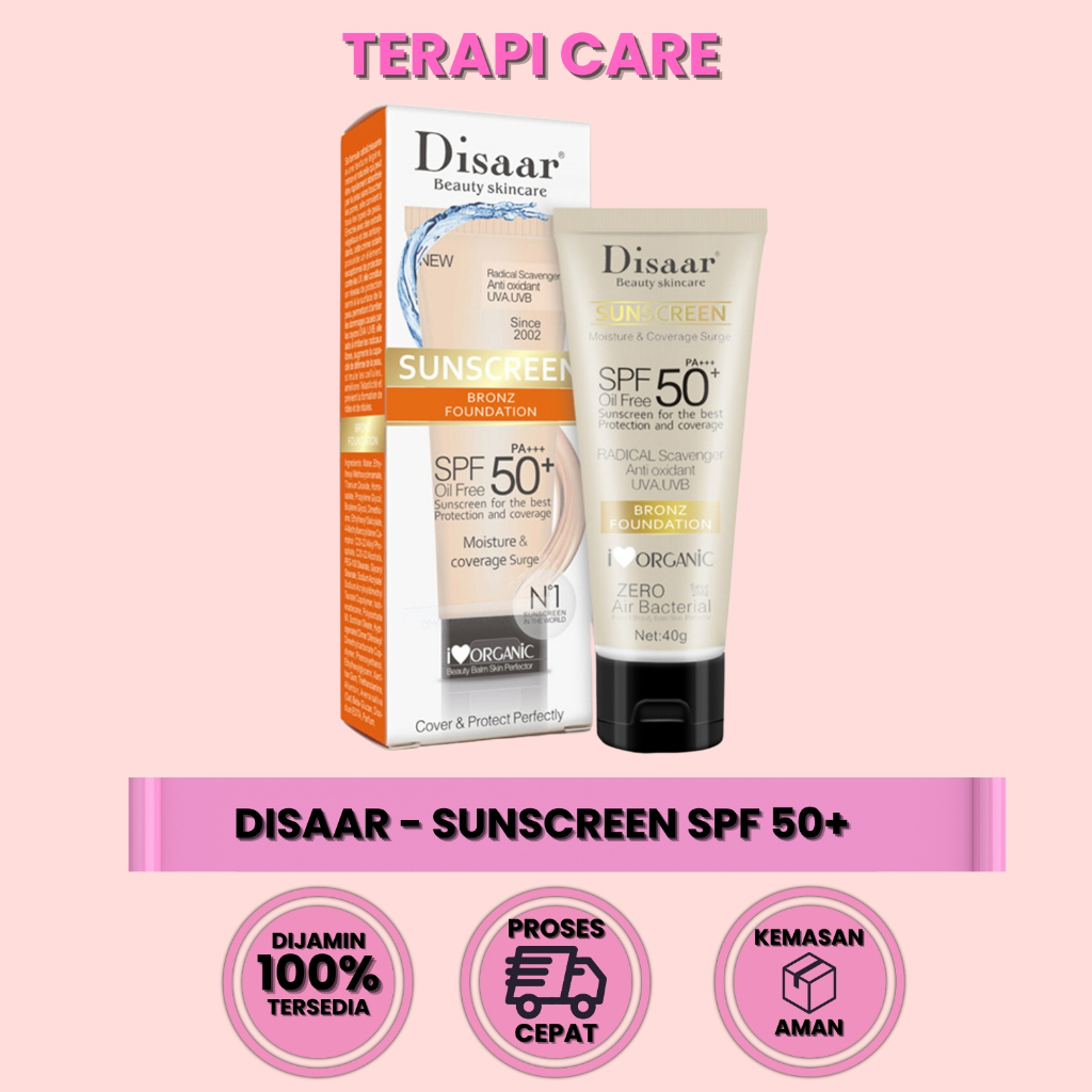 Jual DISAAR SUNSCREEN SPF 50+ tone up sunscreen mengikuti warna kulit ...