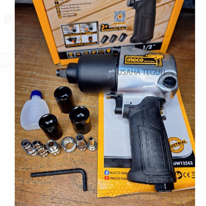 Jual Pembuka Baut Roda Angin / Air Impact Wrench 1/2" Inch INGCO ...