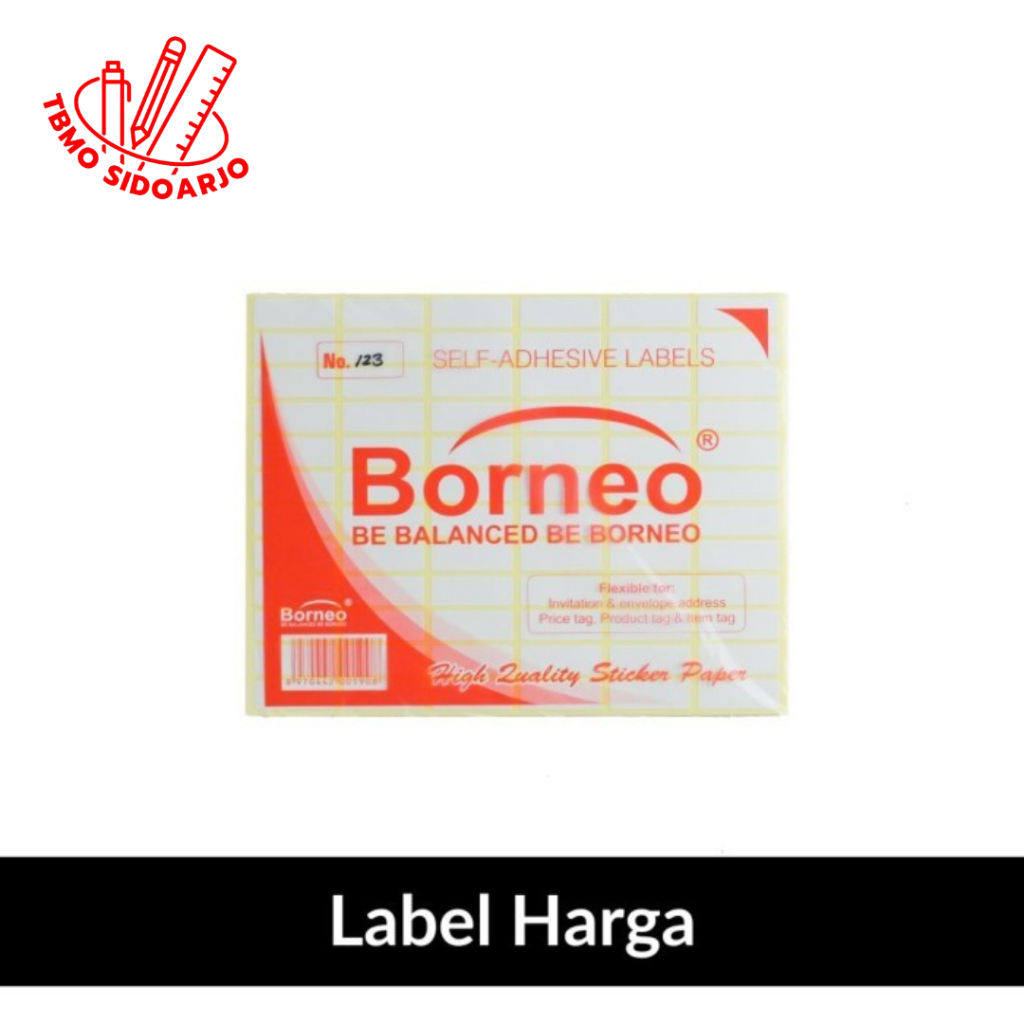 Jual TBMO Label Harga Borneo / Label Sticker Harga | Shopee Indonesia