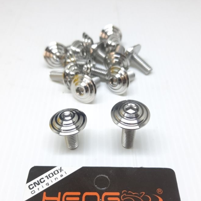 Jual Baut probolt M 6x20 drat 10 model SPIRAL PAYUNG stainless original Heng Thailand | Shopee ...