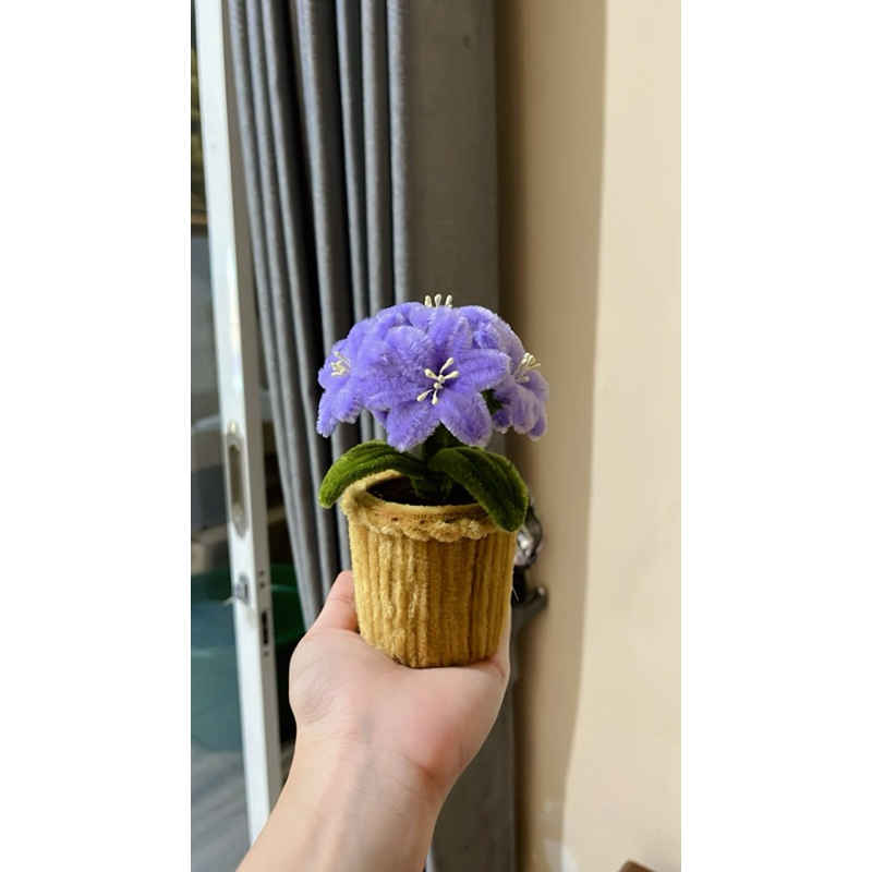 Jual bunga kawat bulu pot.pipe cleaner flower.bunga pot. | Shopee Indonesia