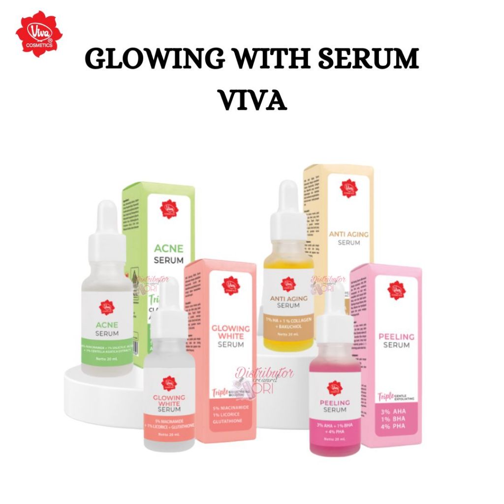 Jual Viva Face Serum - Peeling Serum - Viva Glowing White Serum - Viva ...
