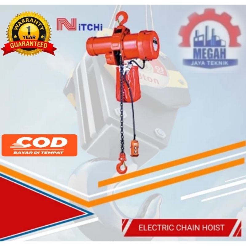 Jual ELECTRIC CHAIN HOIST (TYPE MH5) 3 TON 10 METER 380/3PHASE NITCHI JAPAN | Shopee Indonesia
