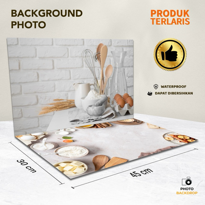 Jual Alas Foto Motif Bakery Background Foto Produk Kue Snack Alas Foto ...