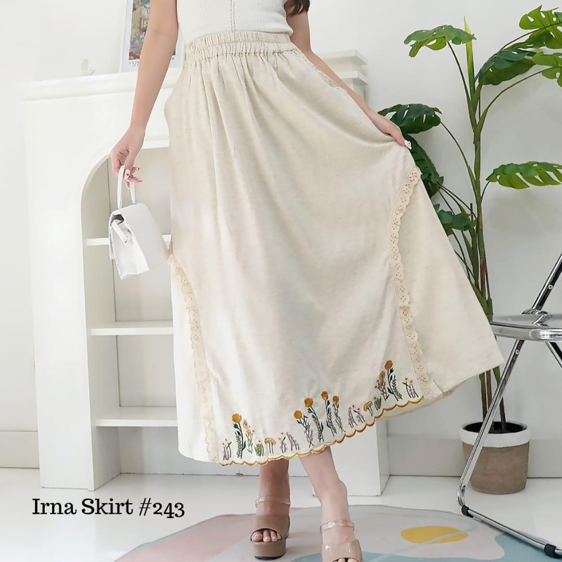 Jual Rok Linen Bordir | Shopee Indonesia