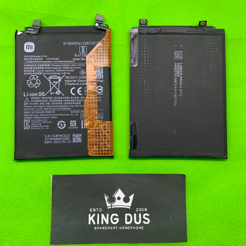 Jual BATERAI BATTERY BATRE BP4K XIAOMI REDMI NOTE 12 PRO 5G / POCO POCOPHONE F5 5G ORIGINAL ...