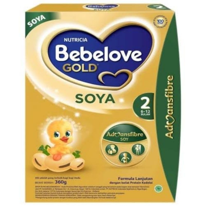 Jual Bebelove Gold Soya 2 Susu Formula bayi 6 - 12 bulan 360gr (Baca Deskripsi) | Shopee Indonesia