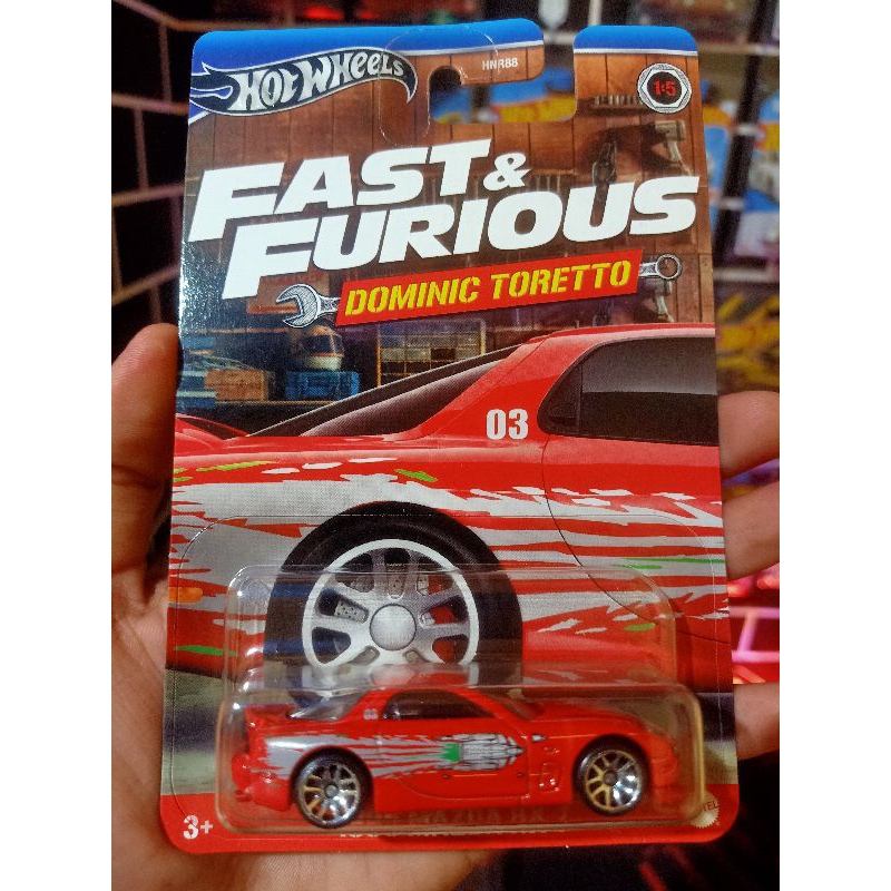 Jual hot wheels Mazda rx7 fast and furious Dominic Toretto | Shopee ...