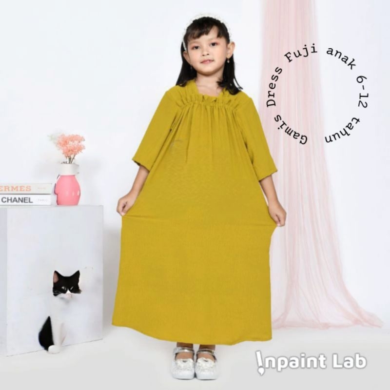 Jual Dress Daster Fuji viral Anak usia 3 sampai 13 tahun | Shopee Indonesia