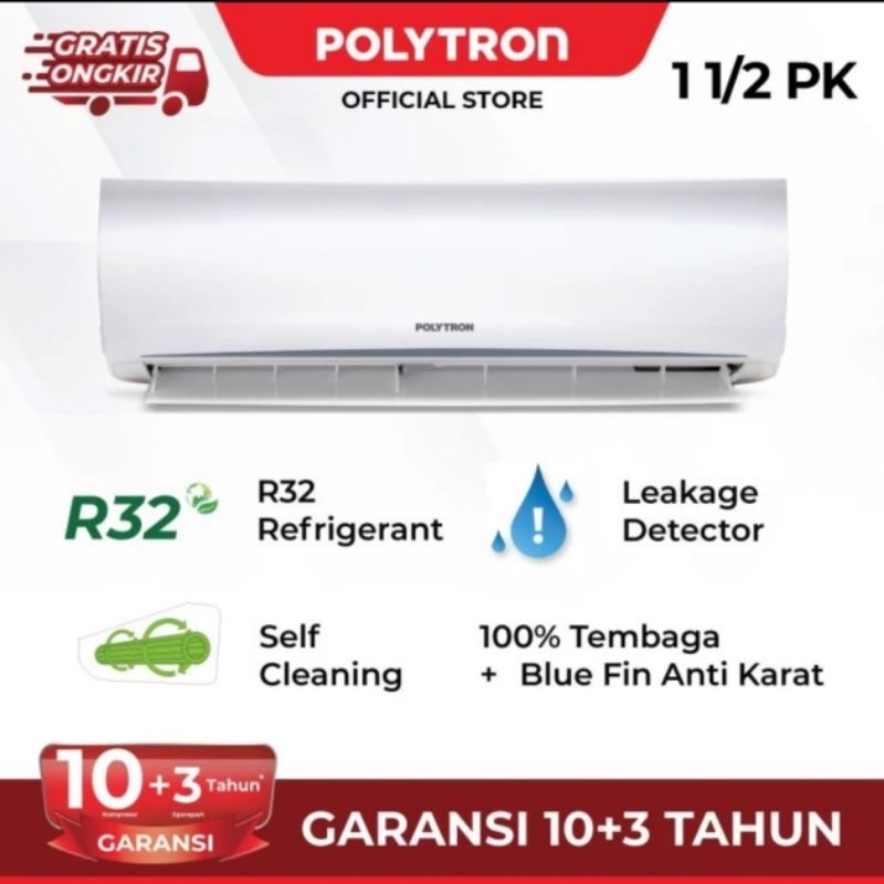 Jual AC Polytron Deluxe 1.5PK PAC 12VH / PAC12VH | Shopee Indonesia