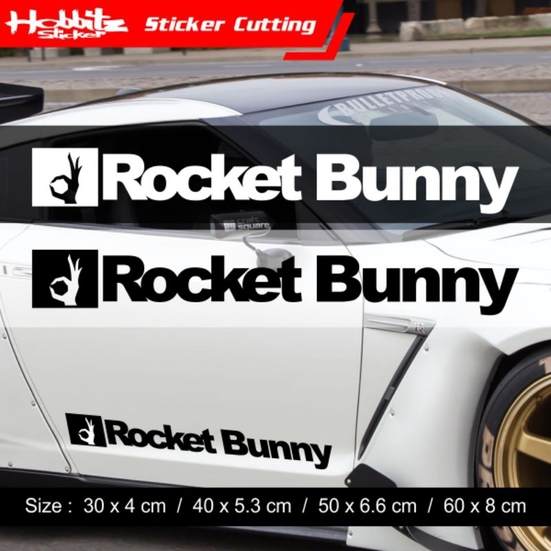 Jual Stiker Sponsor Racing Rocket Bunny Sticker Cutting Kaca Body Mobil ...