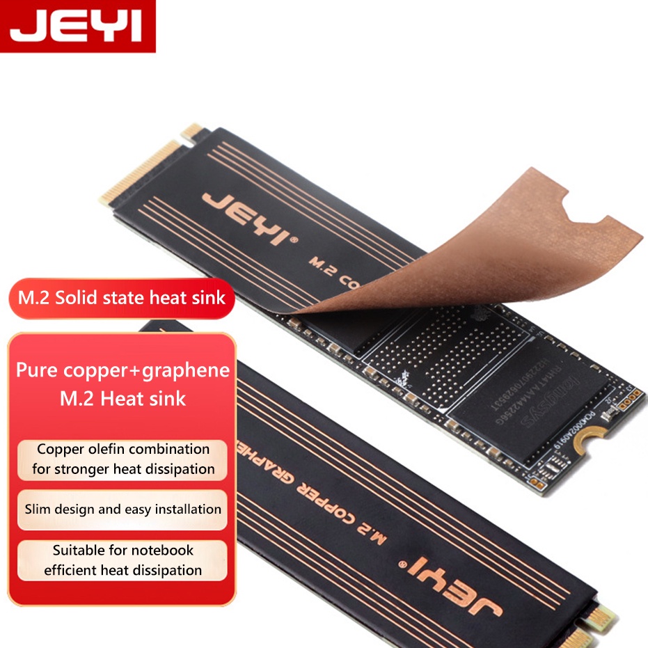 Jual JEYI M2CG M2 SSD Heatsink DualLayer Graphene Copper Foil for ...