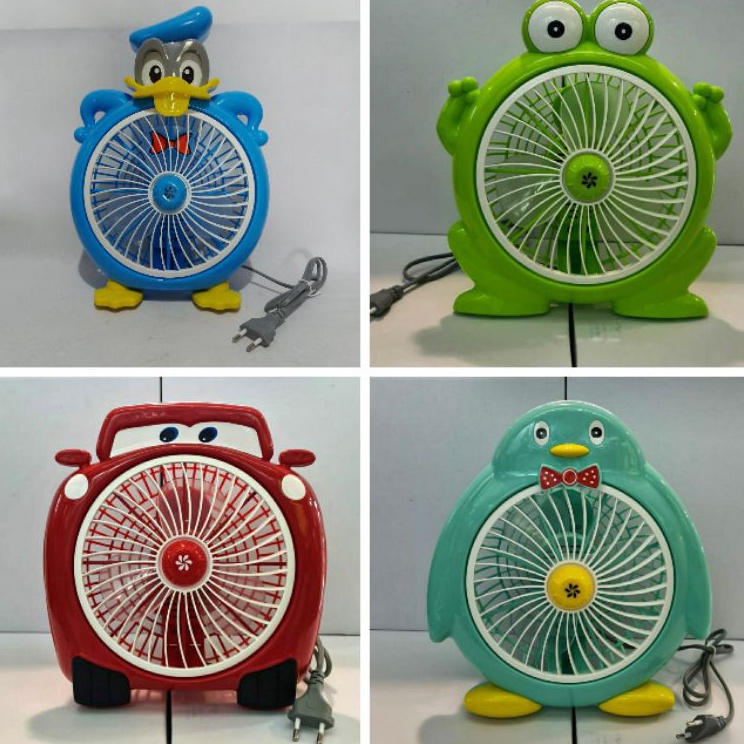 Jual Kipas Angin Karakter Mini Fan Listrik 1 Inch Welhome | Shopee ...