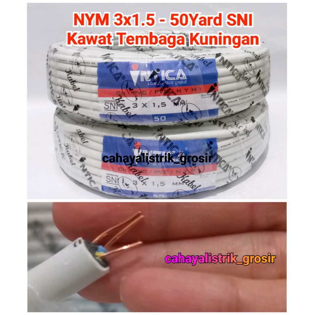 Jual INTICA Kabel Listrik Kabel Engkel Kawat Tembaga Kuningan INTICA ...