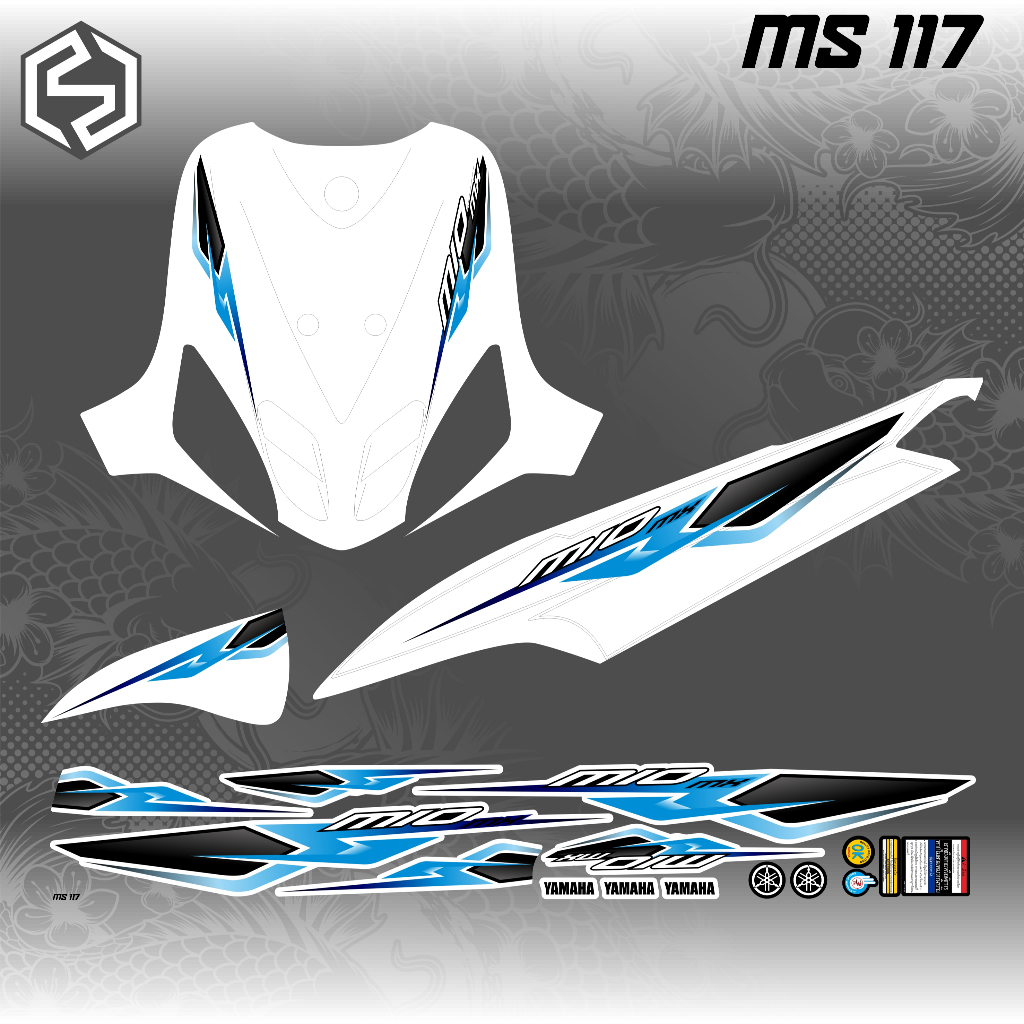 Jual STRIPING MIO SPORTY mio smile grafish variasi thailand ms110/ms122 | Shopee Indonesia