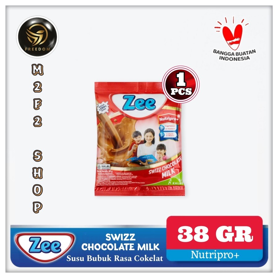Jual Susu Zee Swizz Chocolate Milk | Cokelat Swiss Sachet - 38 gr ...