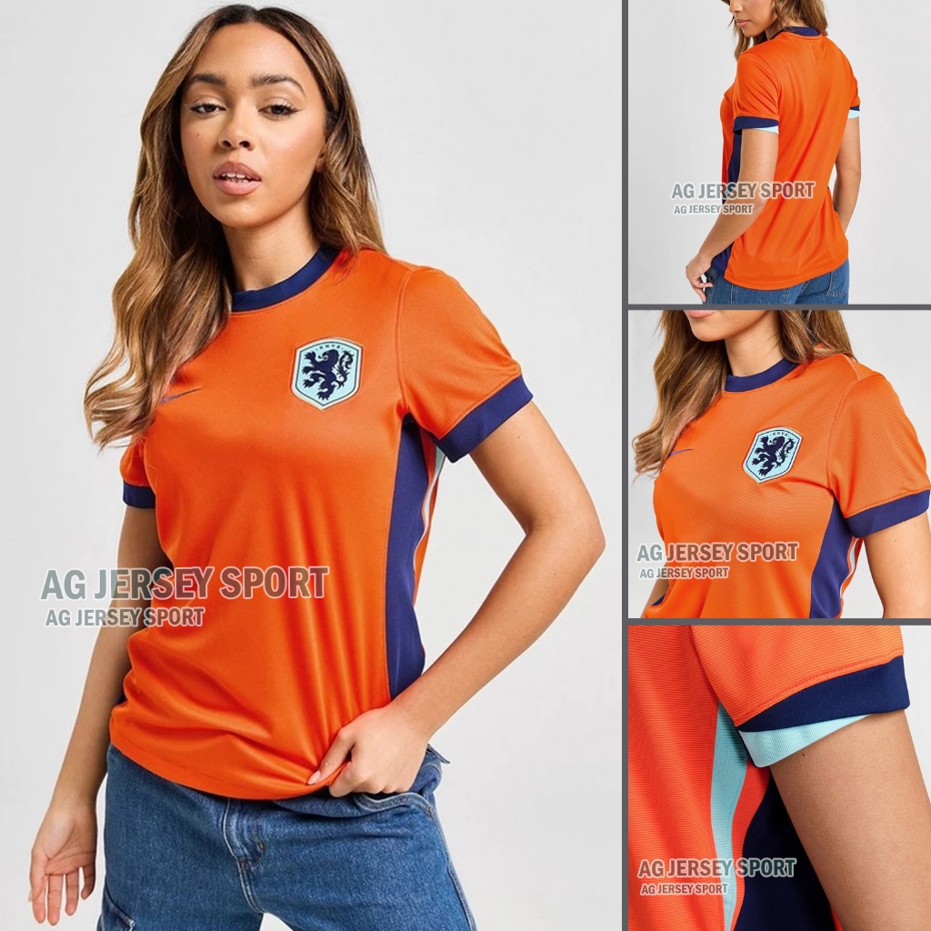Jual JERSEY TIMNAS BELANDA NEW HOME LADIES EURO 2024 GRADE ORI BAJU ...