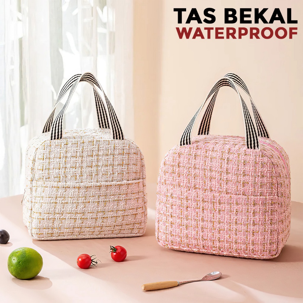 Jual Tas Bekal Makan Anti Air Lunch Box Alumunium Foil Serbaguna Tas ...
