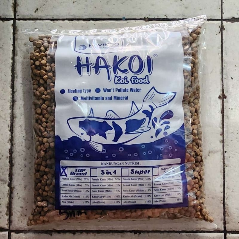 Jual Hakoi 3 in 1 Hakoi top Breed Kemasan 1kg Floating Pakan Ikan ...