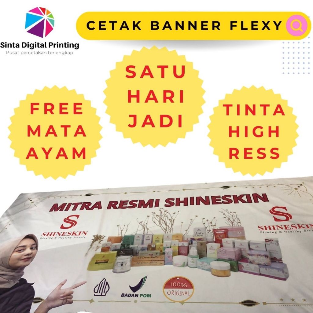 Jual Cetak Spanduk Banner Bahan Flexi 340 Salon Kecantikan, laundry Custom Desain | Shopee Indonesia