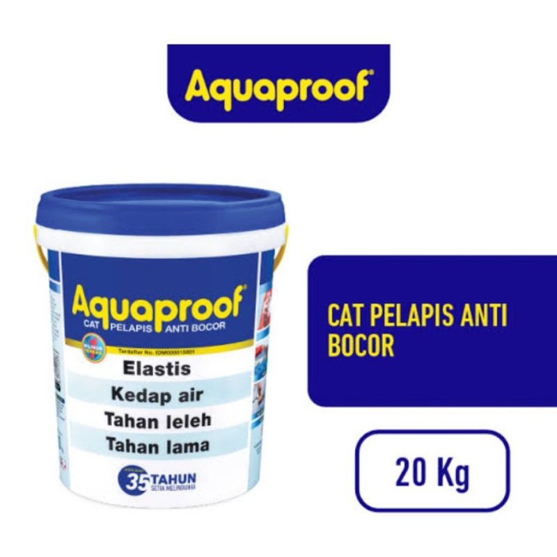 Jual cat pelapis anti bocor aquaproof 20 kg cat waterproofing 20kg abu ...