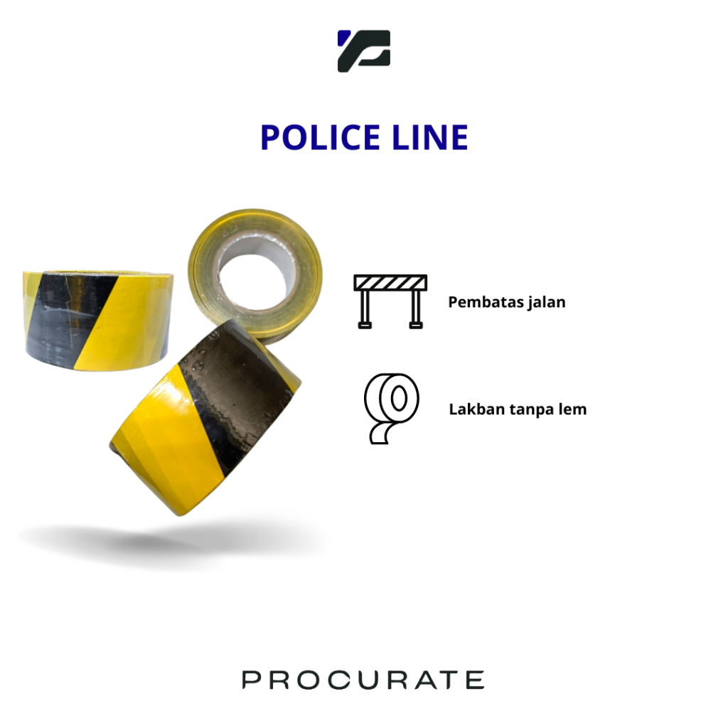 Jual POLICE LINE / GARIS POLISI 3INCHI x 300mtr / BARRICADE TAPE ...