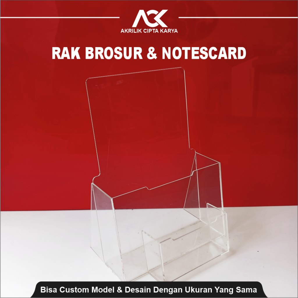 Jual TEMPAT BROSUR A5 / Rak Brosur A5 / Rak Akrilik / Penyimpanan ...