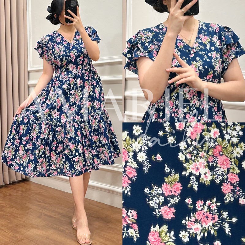 Jual Amariel Jenny Dress Daster Nyaman Bumil Busui Friendly | Shopee ...