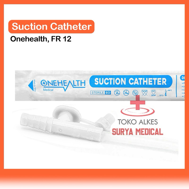 Jual Selang Suction Catheter OneHealth FR.12 Tubing Suction Finger Tip ...
