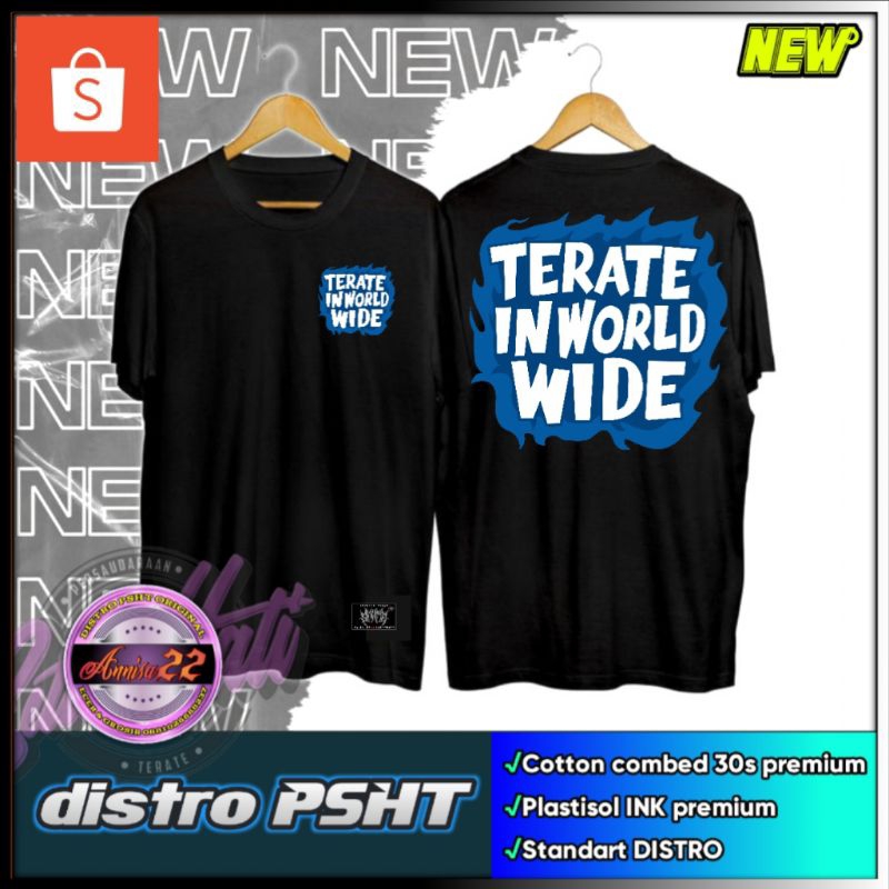 Jual KAOS PSHT 24s TERATE IN WORD WIDE.SIMPEL DESAIN | Shopee Indonesia