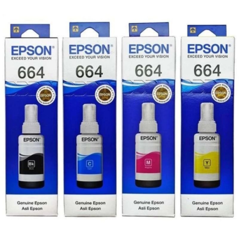 Jual 1 Set Tinta Epson 664 Black and Colour for Printer L100 L110 L120 ...