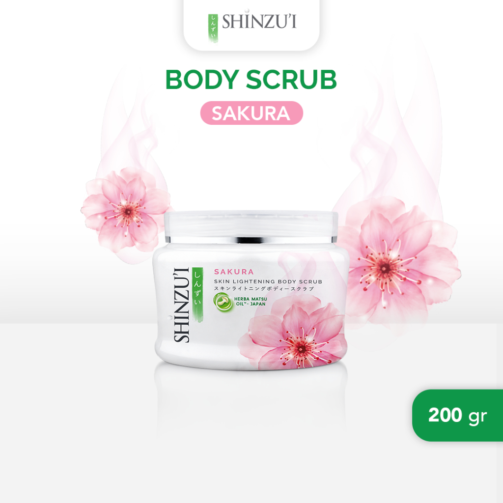 Jual Shinzui Body Scrub 110gr Kecil 200gr Besar Lulur Badan sakura ...