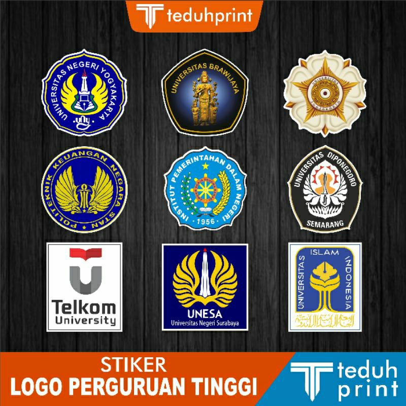 Jual Sticker Stiker Universitas Kampus UNY Brawijaya UGM STAN IPDN ...