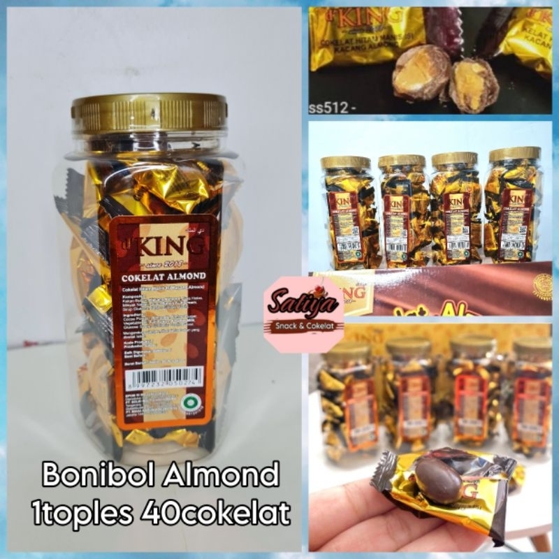 Jual dking Bonibol Cokelat almond isi 40 pertoples | Shopee Indonesia