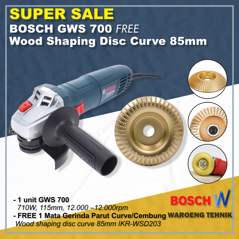 Jual BOSCH GWS 700 Angle Grinder 4" Mesin Gerinda Tangan type terbaru ...