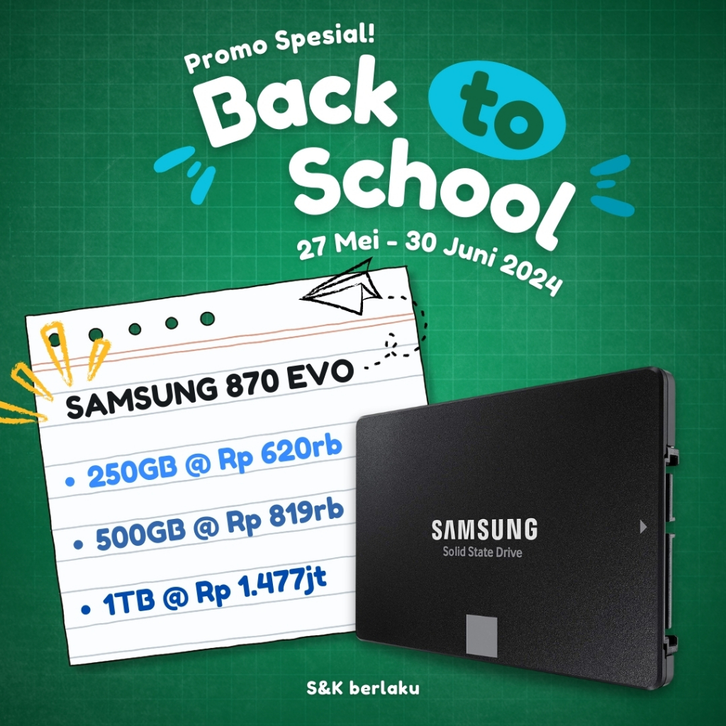 Jual Samsung SSD 870 EVO 250GB 500GB 1TB 2TB SSD Internal 2.5" SATA III ...