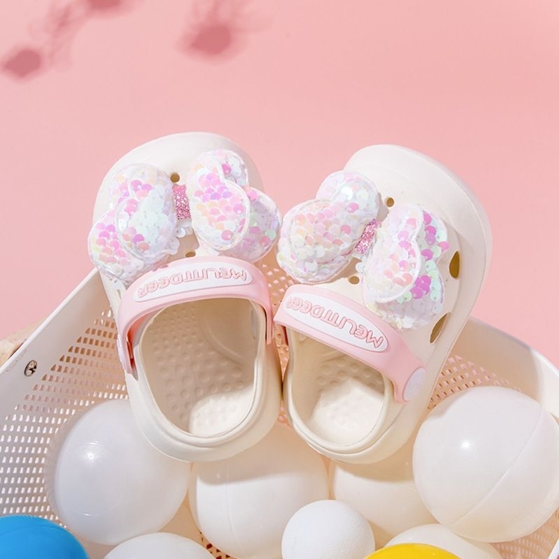 Jual Sepatu sandal baim kupu-kupu 3D melittdeer/ Sepatu sandal baim ...
