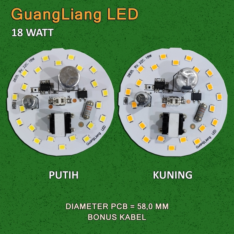 Jual GuangLiang PCB LED 18W AC 220-240V | 18 WATT | Shopee Indonesia