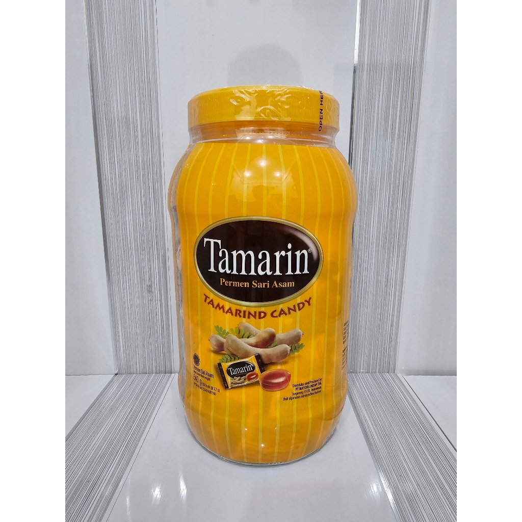 Jual Tamarin Permen Sari Asam 540g (200Butir) Toples | Shopee Indonesia