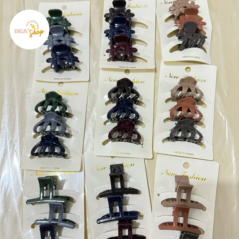 Jual Jepit Rambut Poni Premium Korea (1set isi 3pcs) - Jedai Cakar ...