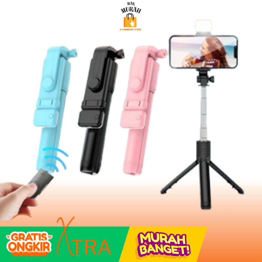 Jual Tongsis Tripod R1S Lampu Bluetooth - Pas Foto dan Video Lebih ...