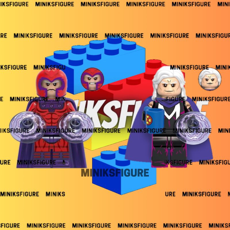 Jual Mainan Balok Susun Edukasi Anak Figure Mini Magneto | Erik Magnus ...