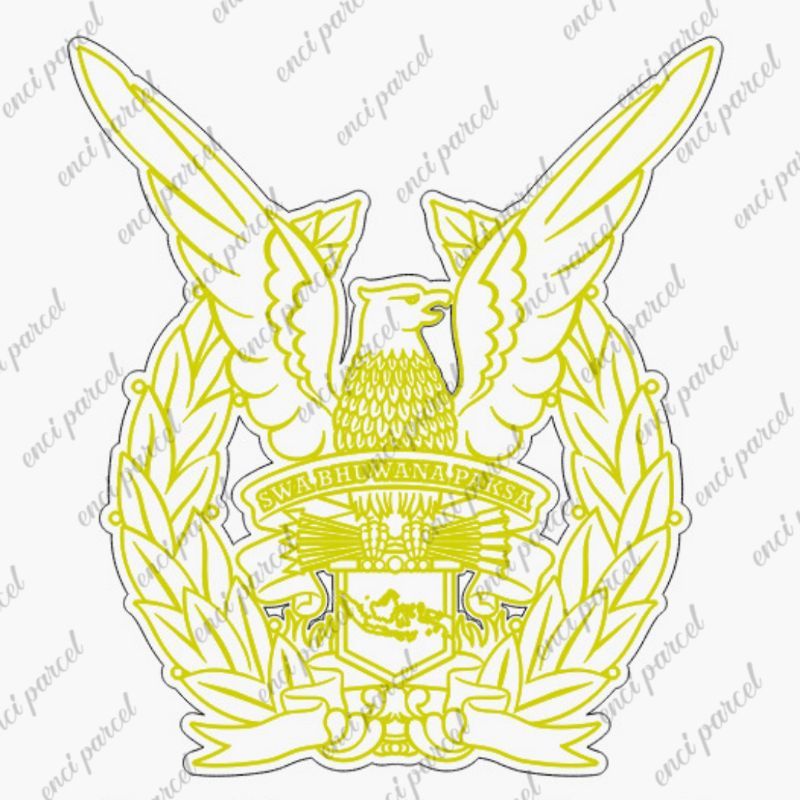 Jual logo swa bhuwana paksa TNI AU lambang Angkatan Udara gambar garuda ...