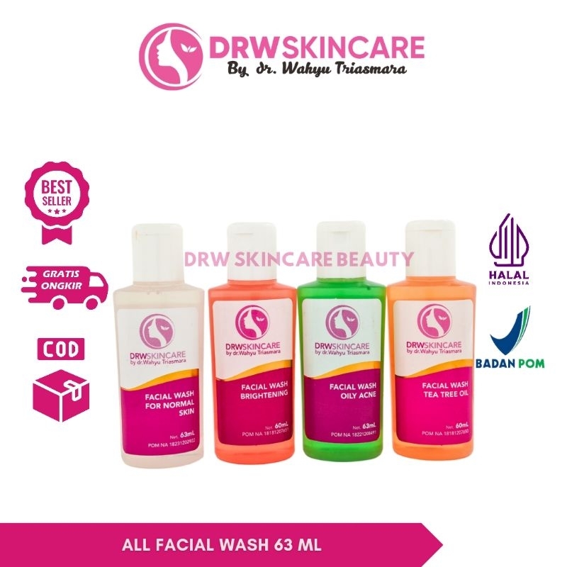 Jual DRW Skincare Facial wash 60 ml Kemasan Ekonomis By dr. Wahyu Triasmara | Shopee Indonesia