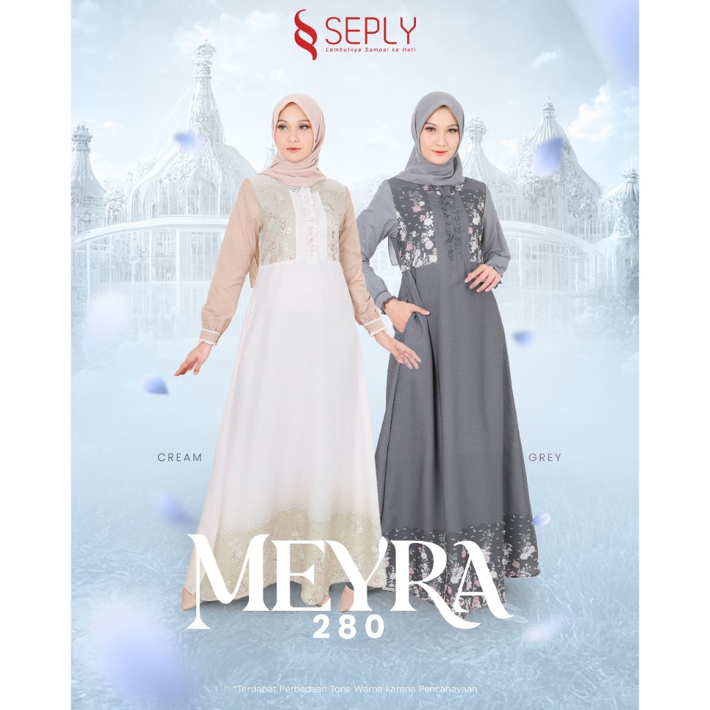Jual Seply | Meyra 280 Gamis Daily Dress Kekinian Muslim | Shopee Indonesia
