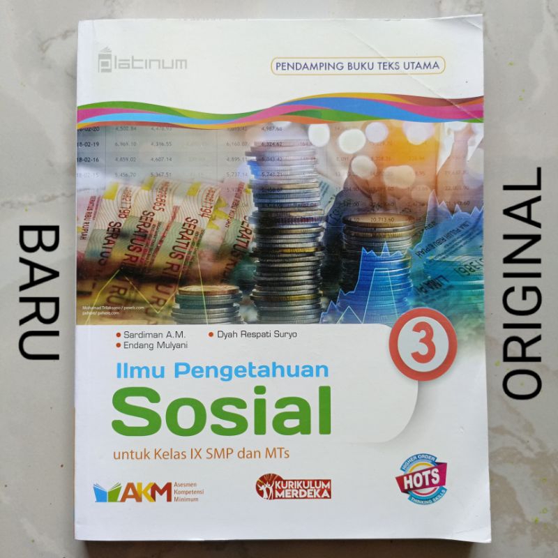 Jual Buku Pembelajaran Ilmu Pengetahuan Sosial IPS Kelas 9 IX 3 III SMP MTS Penerbit Platinum ...