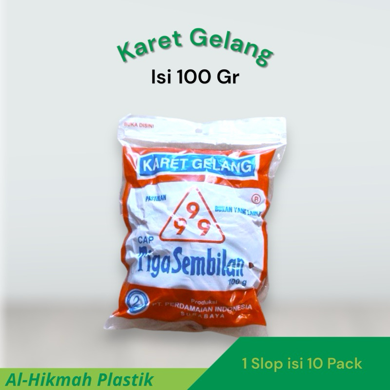 Jual Karet Kemasan Gelang dan Pentil 1 Ons ( 1 Slop isi 10 Pack ...