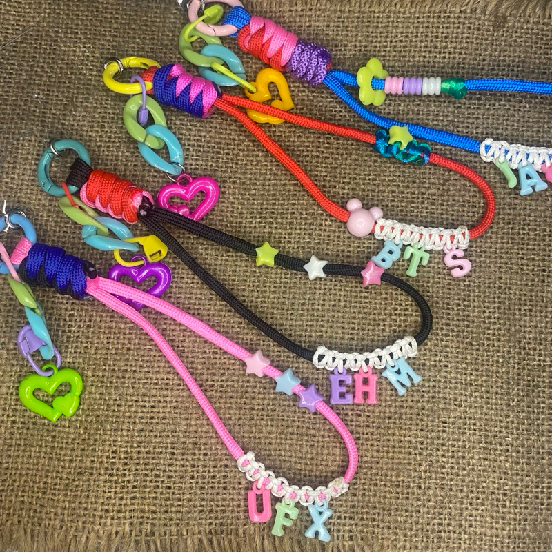 Jual Strap Gantungan Hp Ring Aesthetic Tali Paracord Custom Inisial ...