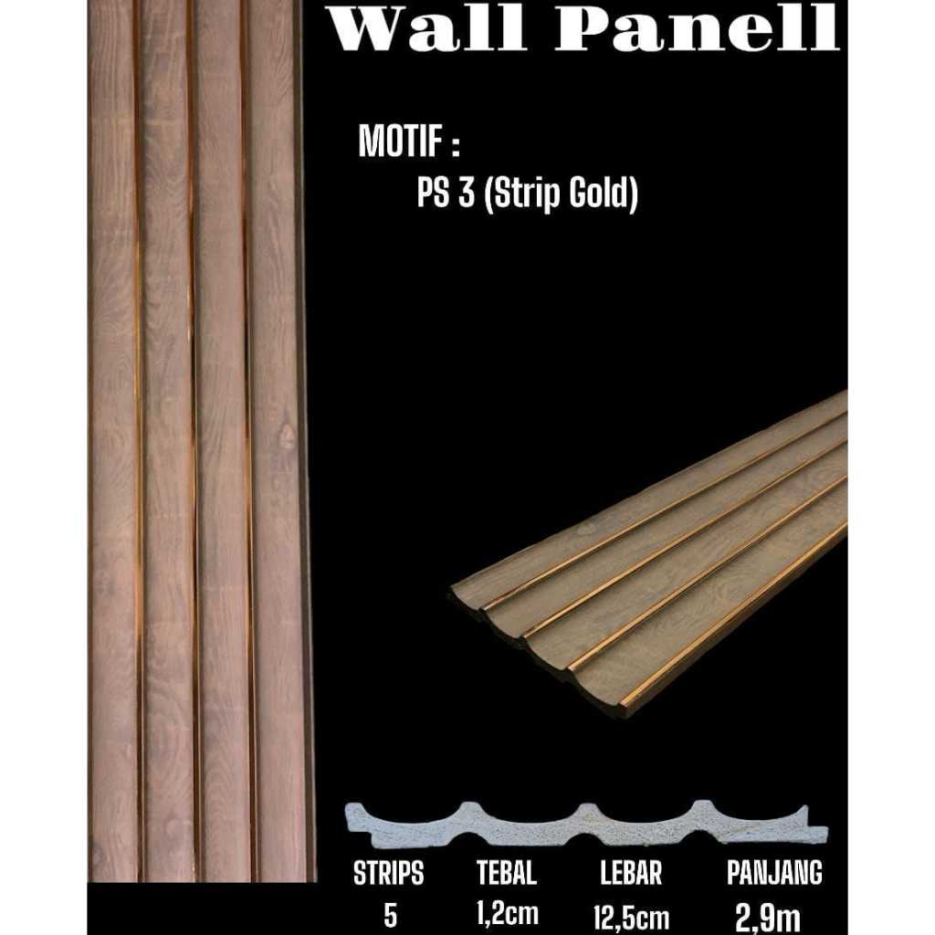 Jual Wpc panel (PREMIUM) 3 dan 1 meter/kisi-kisi/Wallpanel/Wpc murah ...